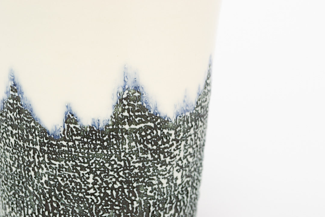 White Textured Vase - Filipa Pimentel Ceramics